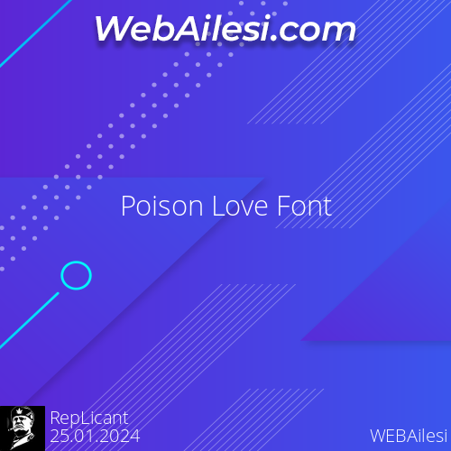 Poison Love Font - WEBAilesi.COM